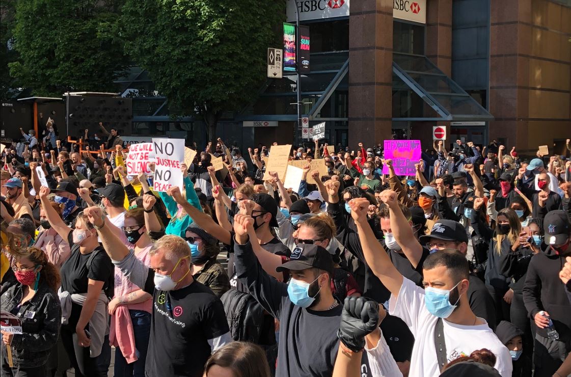 Thousands gather peacefully at Vancouver rally in support of George ...