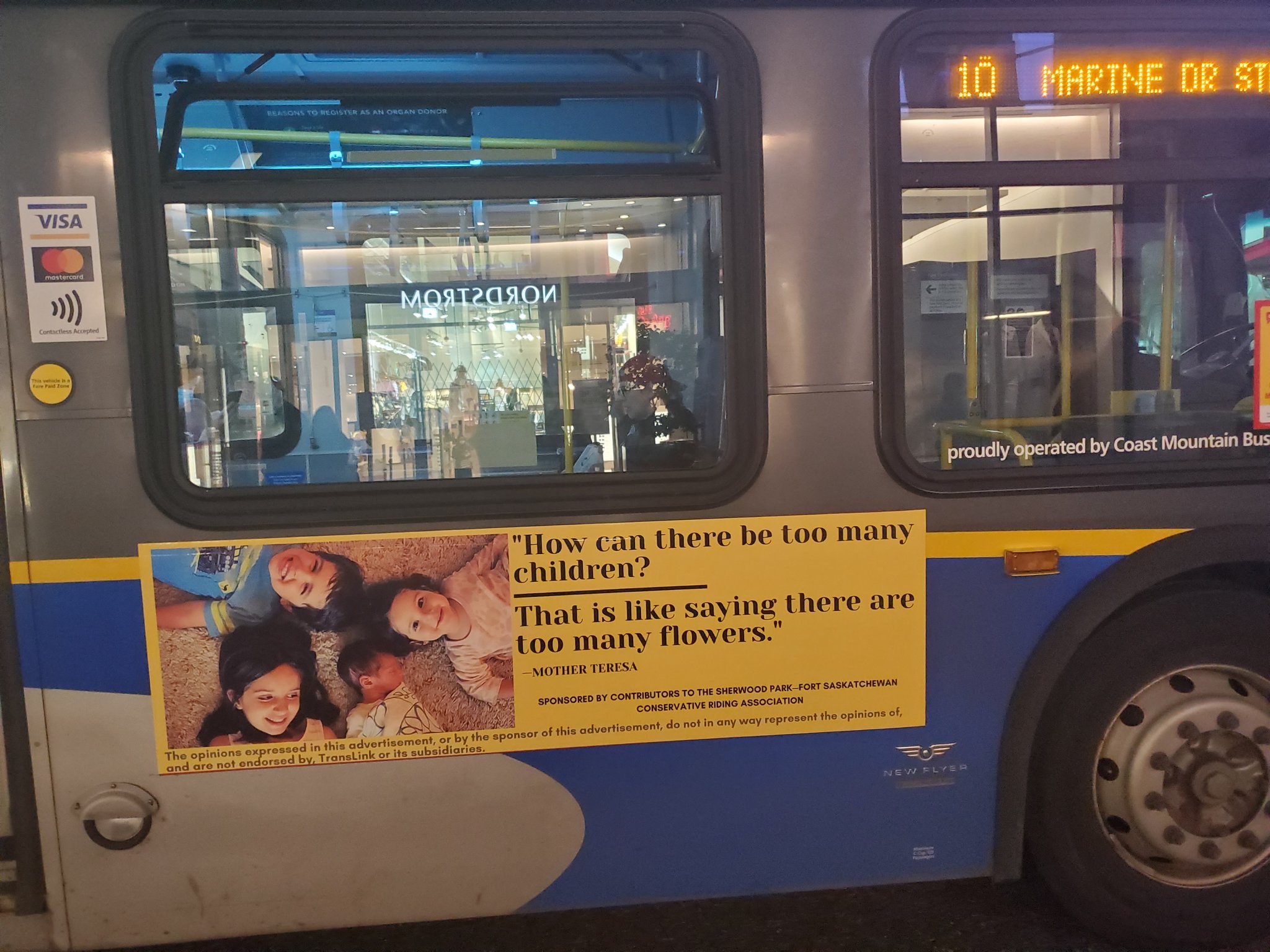 Alberta MP denies claim transit ads are controversial, TransLink bound ...