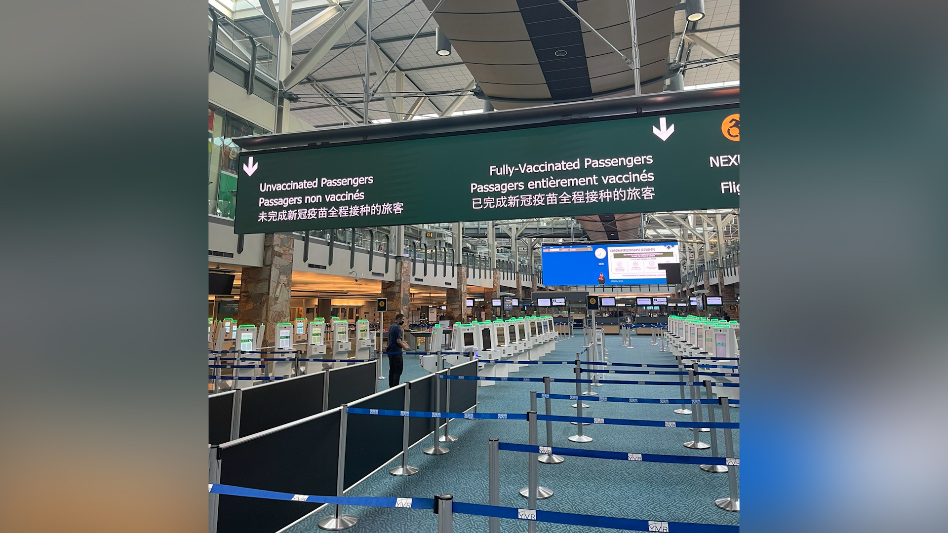 YVR no longer splitting passengers at arrivals terminal by COVID ...