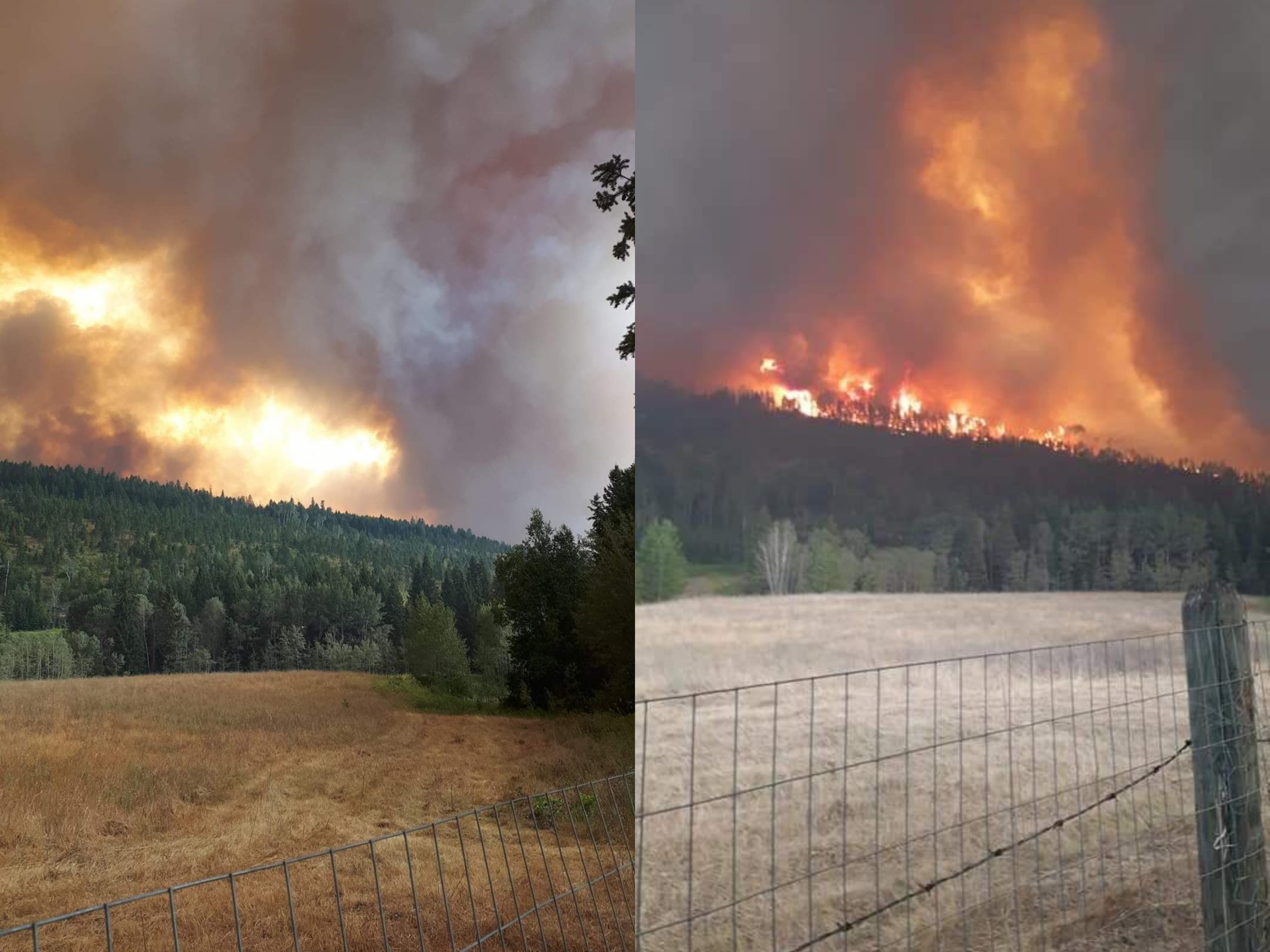 White Rock Lake fire continues to threaten area despite cooler weather ...