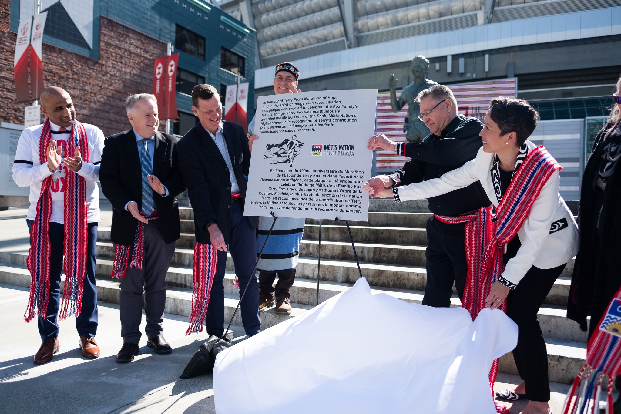 Terry Fox's Métis heritage honoured with BC Place plaque | CityNews ...