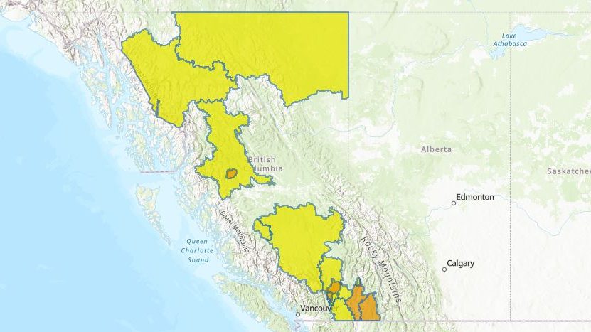 B.C. flood watch, evacuation alerts as province braces for rain, snowmelt
