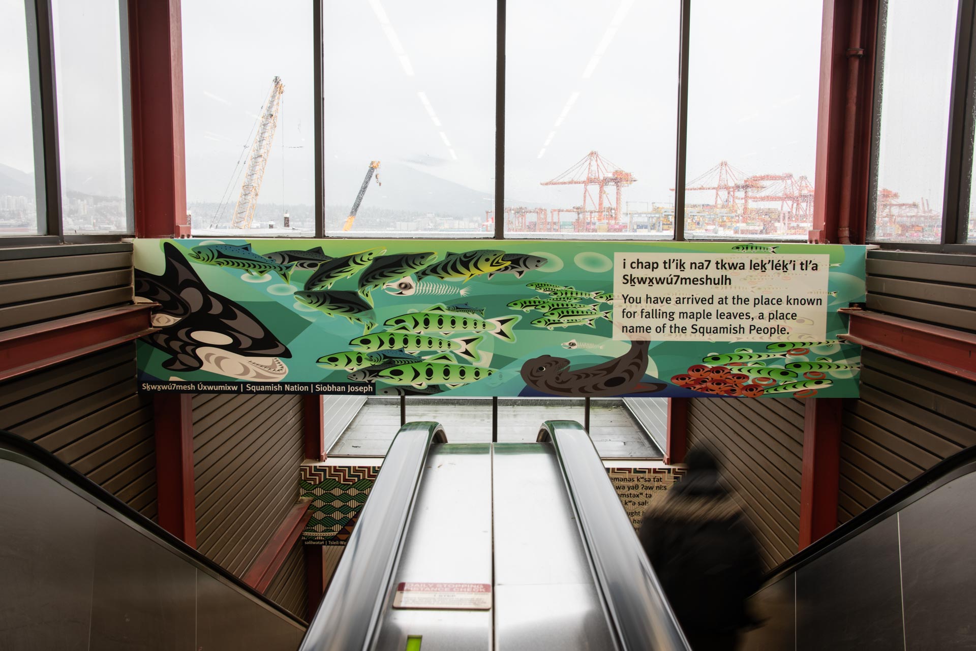 Vancouver SeaBus terminal gets Indigenous art | CityNews Vancouver