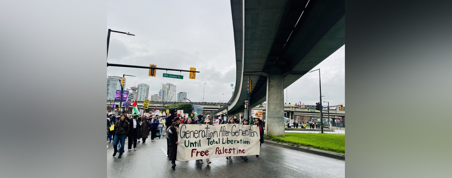 Banners hung in support of Palestine | CityNews Vancouver
