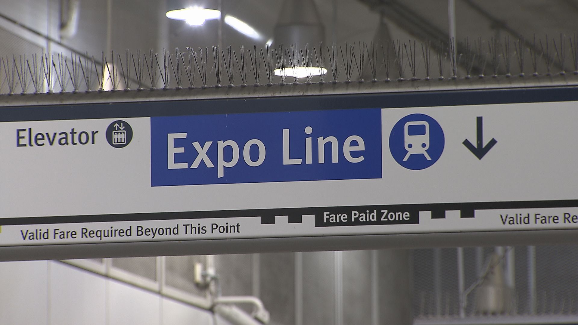 Track issue on Expo Line causing delays