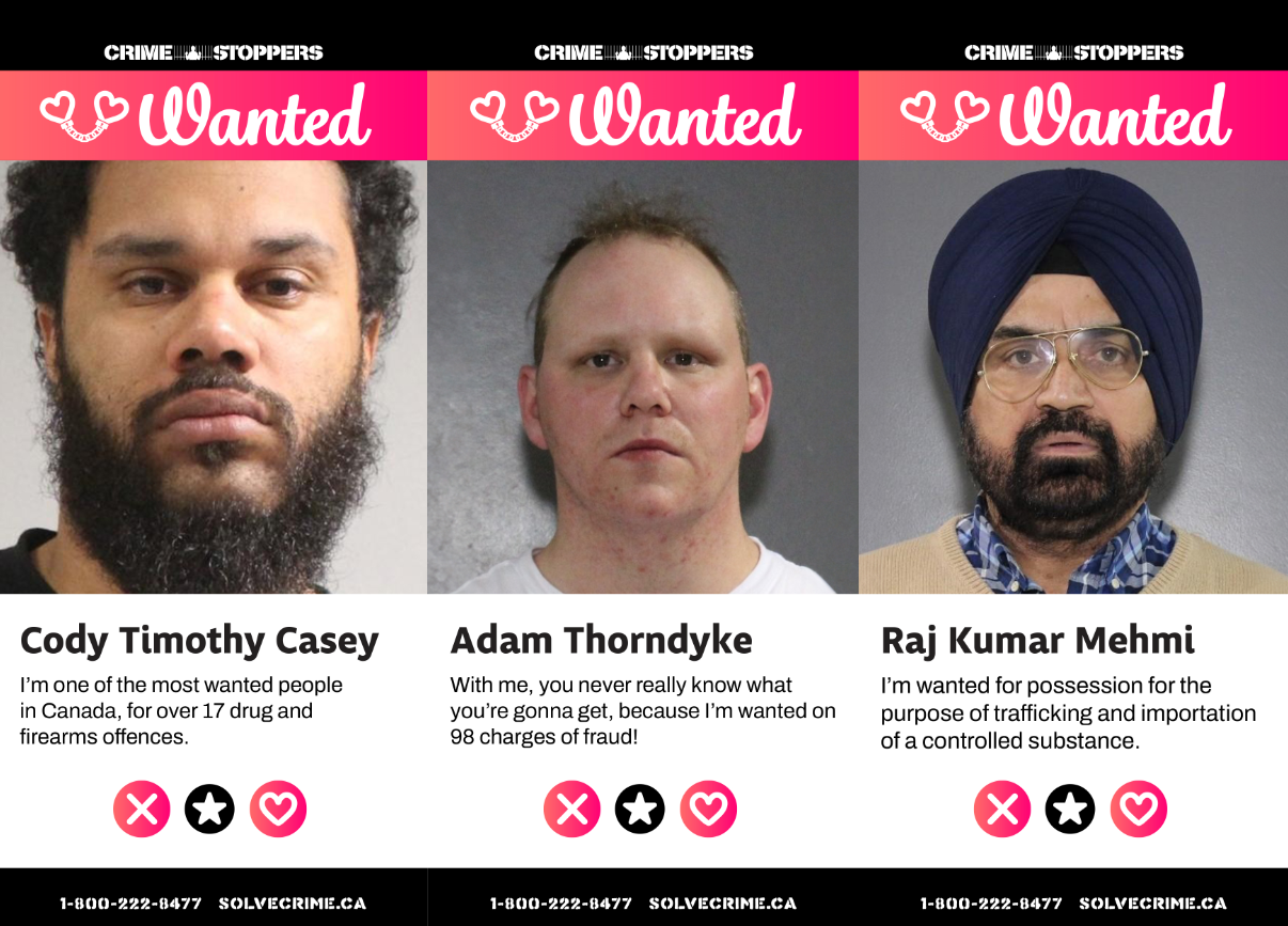 Crime Stoppers releases latest most wanted list