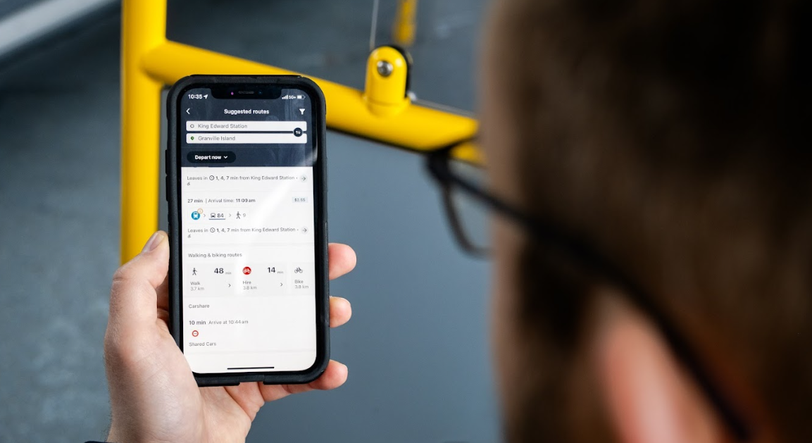 TransLink testing app that integrates transit, carshare, bikeshare