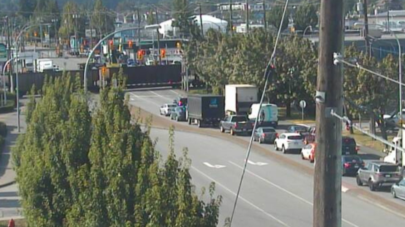 Langley train issue blocks major intersections