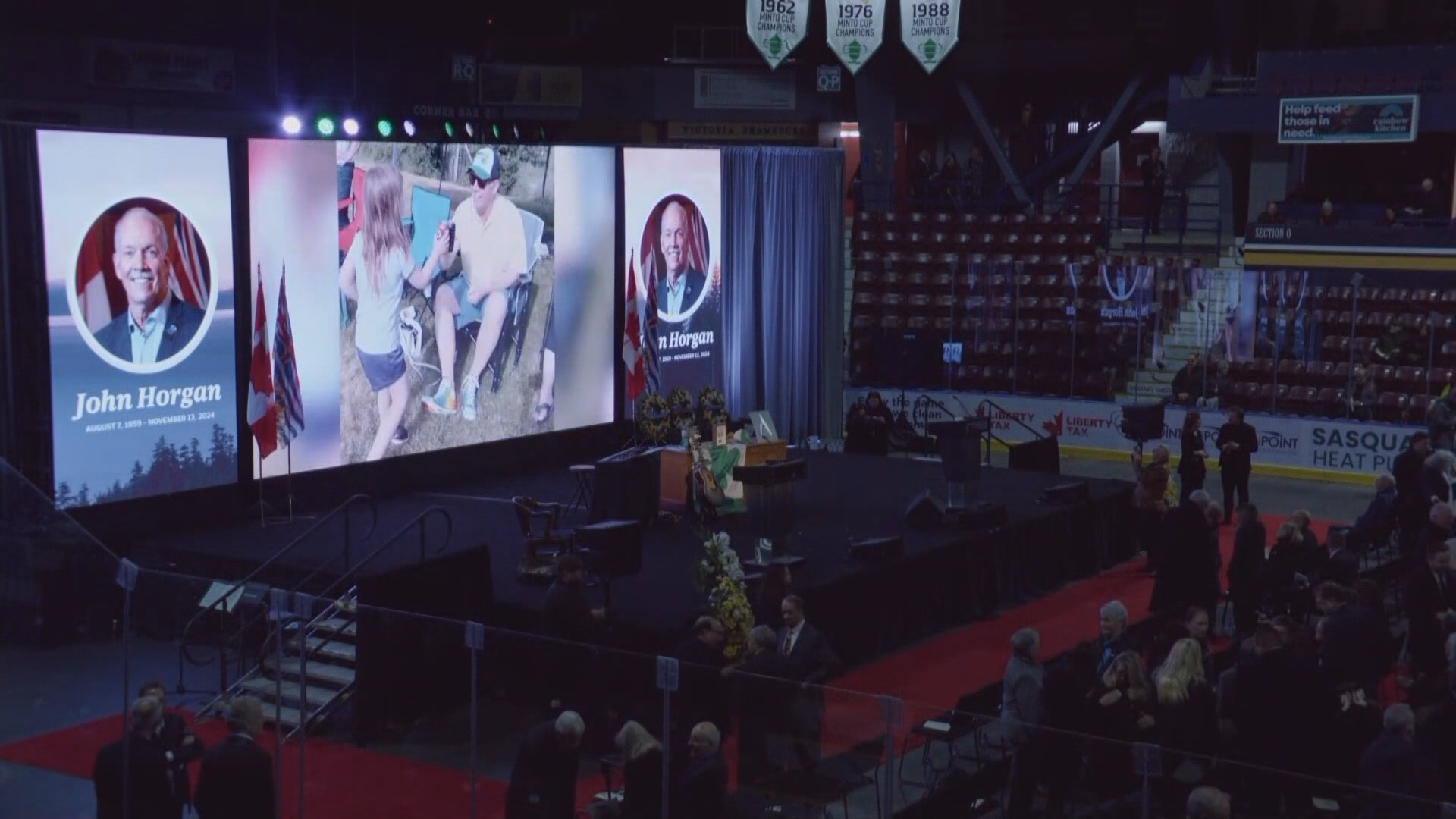 Memorial held for former premier John Horgan Sunday