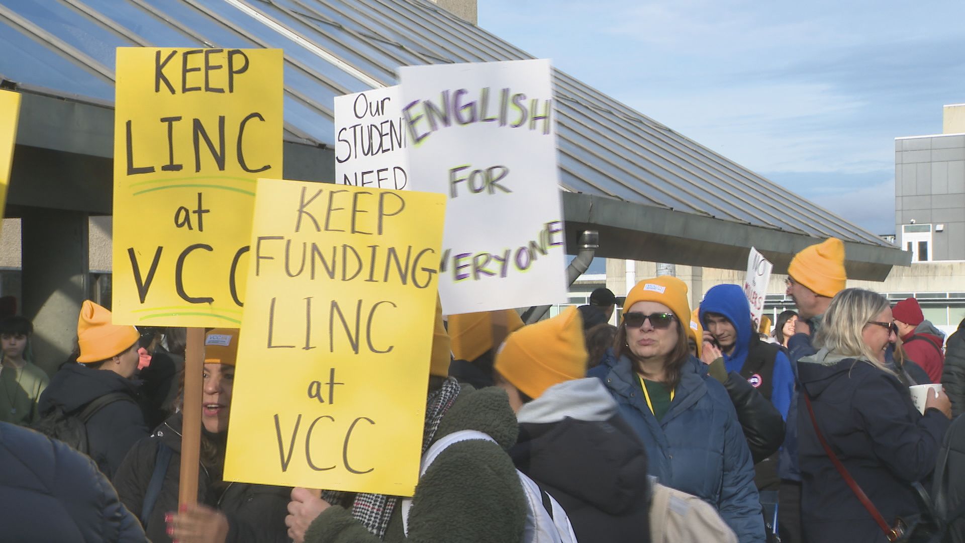 Vancouver rally protests sudden termination of key English program