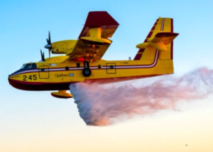 Canadian water bomber fighting L.A. wildfires grounded after being hit ...