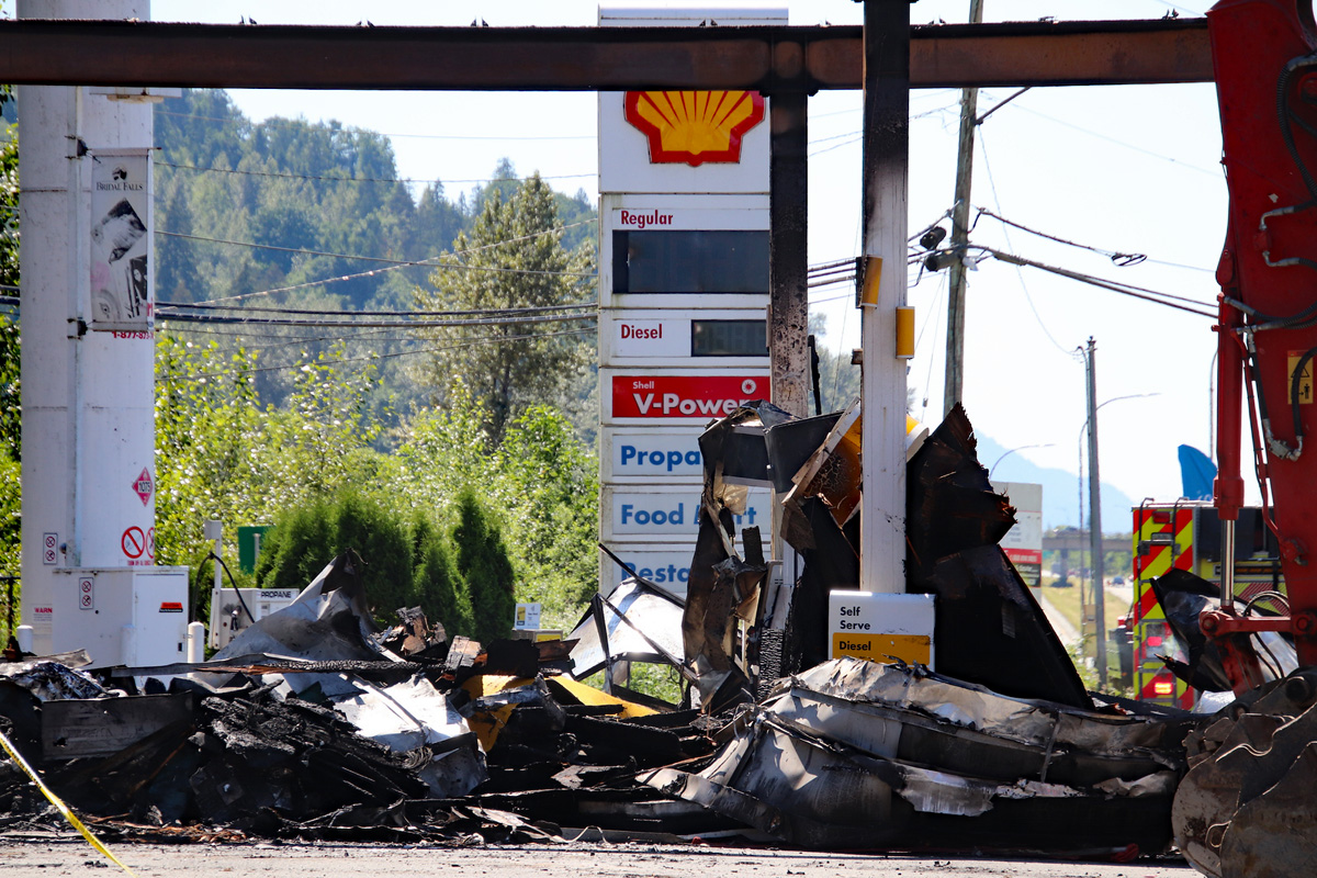 3 taken to hospital after fire breaks out at gas station near ...