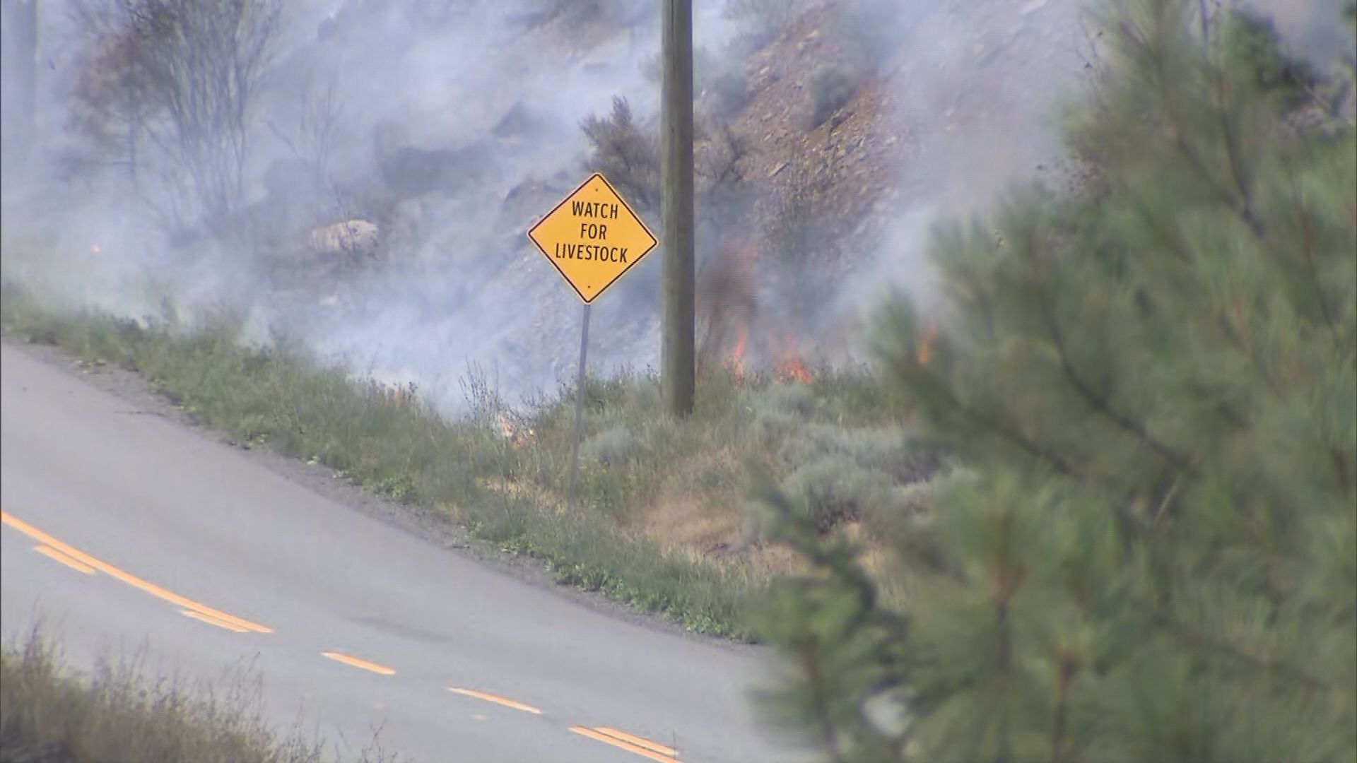 Human-caused wildfire near Lytton continues to burn Sunday