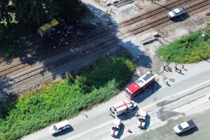 1 air-lifted to hospital after Maple Ridge crash involving train