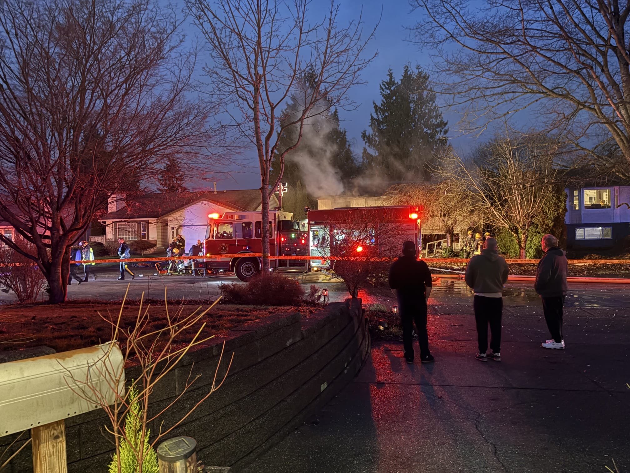 Surrey men share story of saving neighbour from house explosion