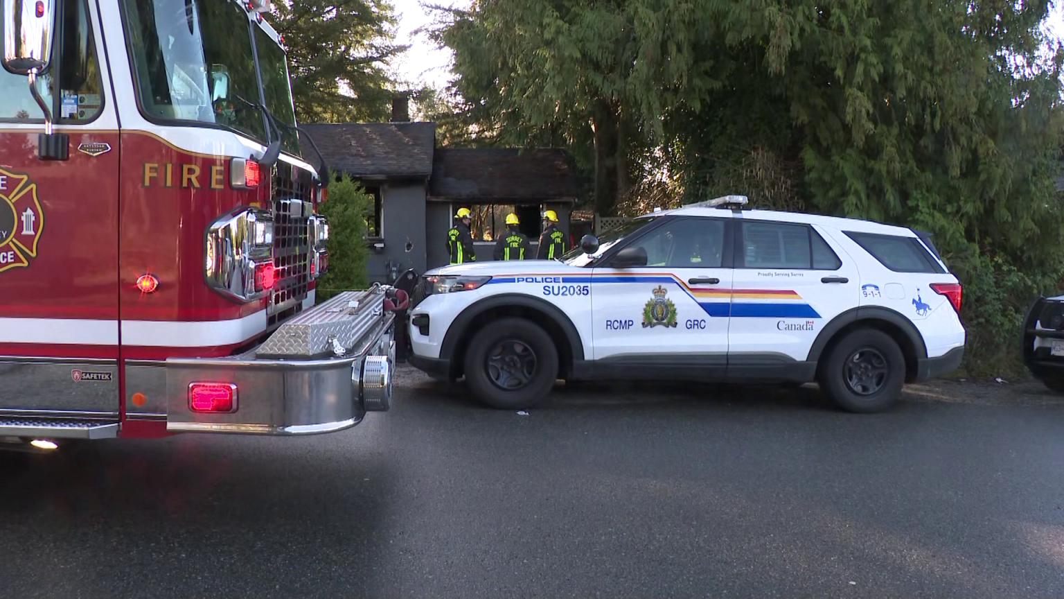 RCMP investigating after, explosion house fire in Surrey